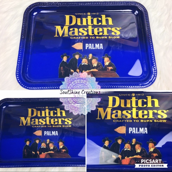 Accessories | Custom Blue Ombr Dutch Masters Palma Rolling Tray | Poshmark